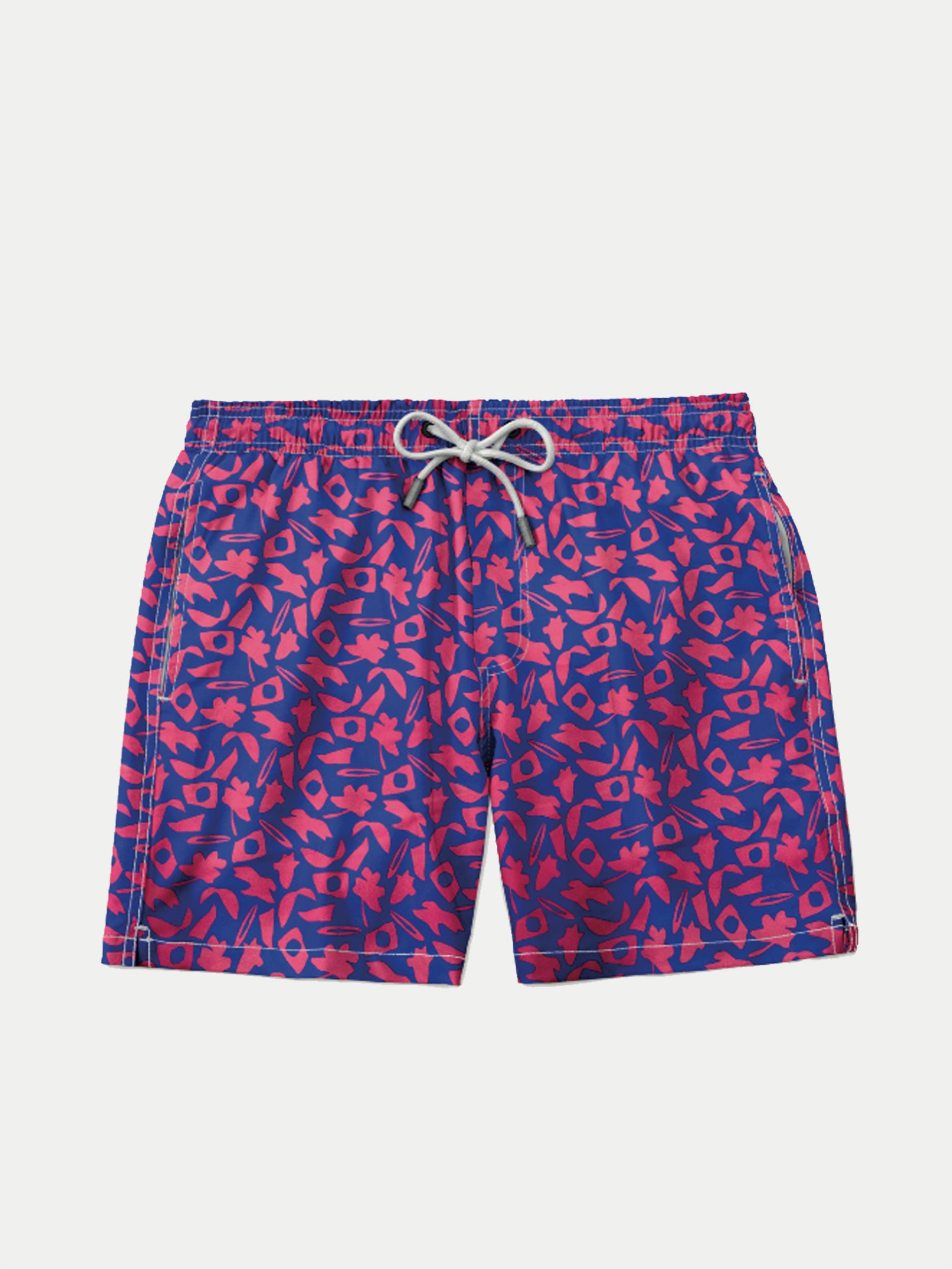 'Collage Red' Swim Trunks for Men | 98 Coast Av.
