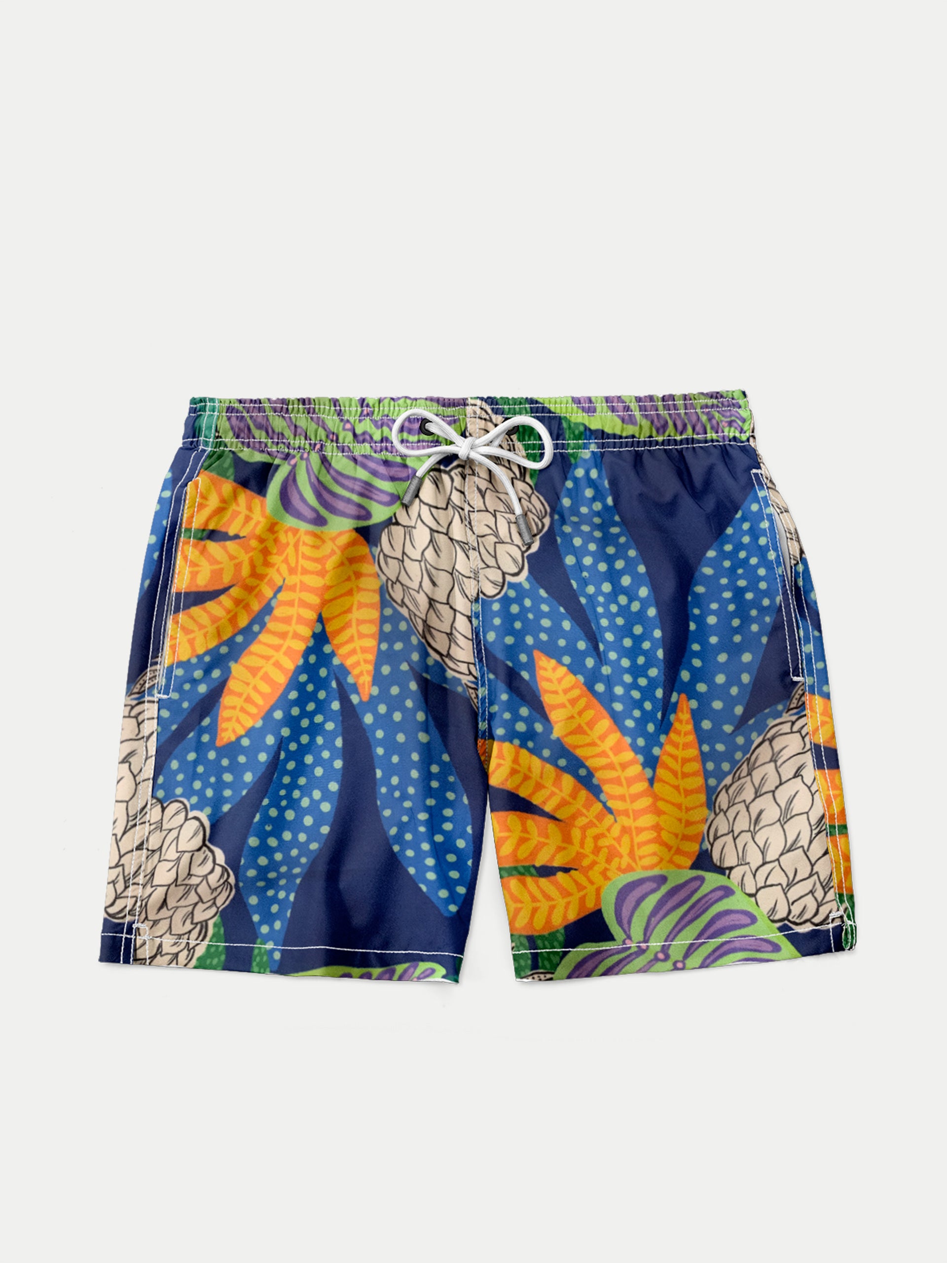 'Sunset Pineapple' Swim Trunks for Men | 98 Coast Av.